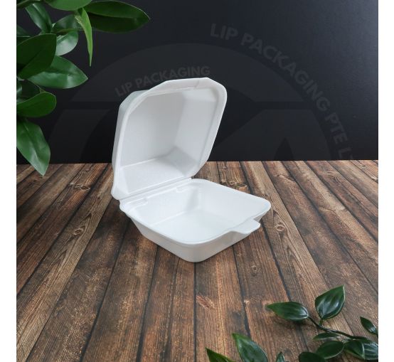 Styrofoam Burger Box (125x130x65mm) | Dao Ba Food Containers SG ...