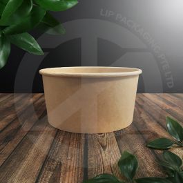 1000ml Kraft Paper Bowl | Large/Dabao Size Liquid Proof Container SG ...