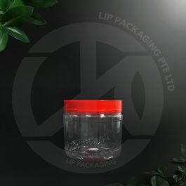 PET Container M-4019 (850ml) with Red Lid | Lip Packaging SG ...