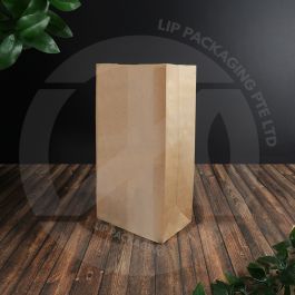 Brown SOS Bag S06 Paper Bag (153x80x285mm) for Takeaway & Groceries SG ...