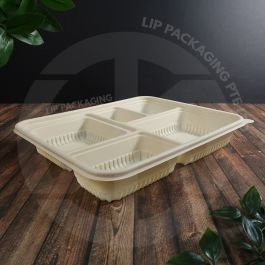 Bento Box with Lid 5 Compartment (5G-A) – Industrial & Food Packaging ...